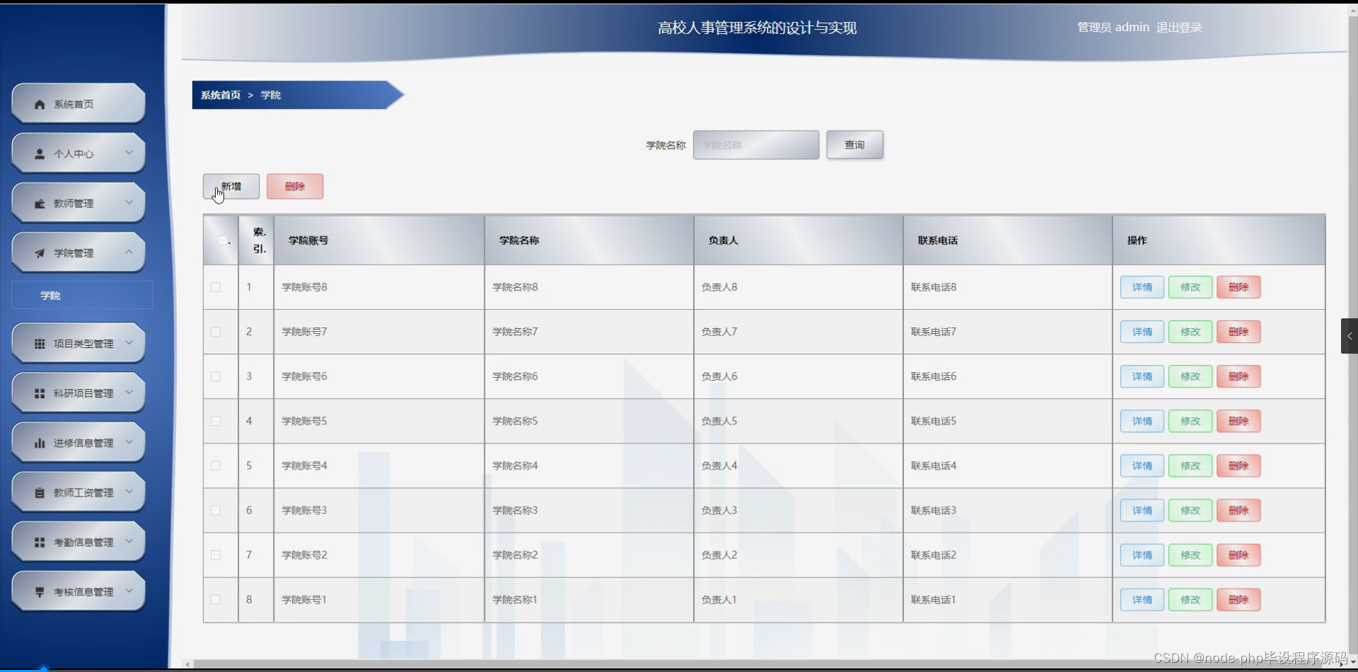 基于flask框架高校人事管理系统的设计与实现 Pythonmysql论文 Csdn博客