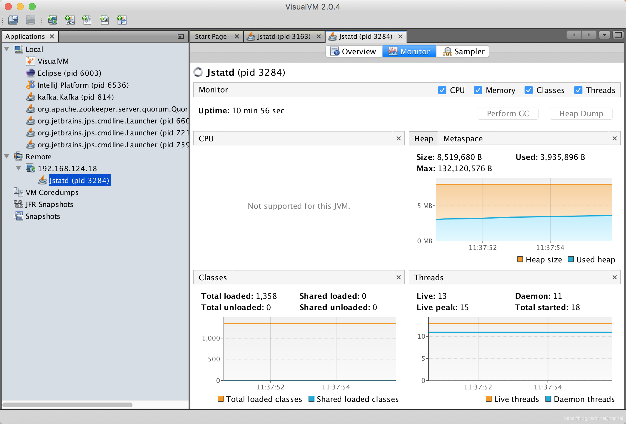 VisualVM 之 Jstatd_visual vm 只有jstatd进程-CSDN博客