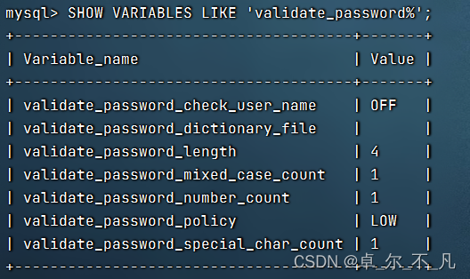 Linux配置MySQL数据库报错---ERROR 1193 (HY000): Unknown system variable ‘policy‘解决_error 1193 (hy000 ...