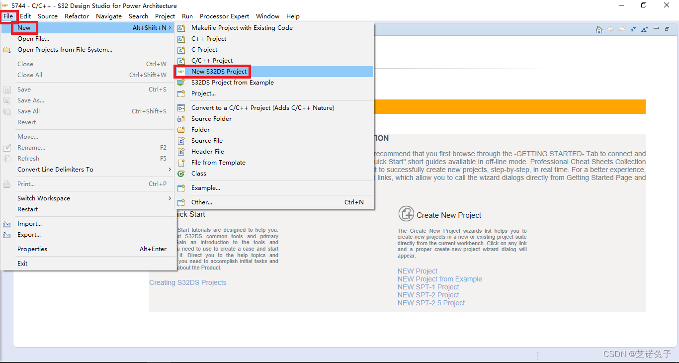 S32DS新建与调试MPC5744工程-CSDN博客