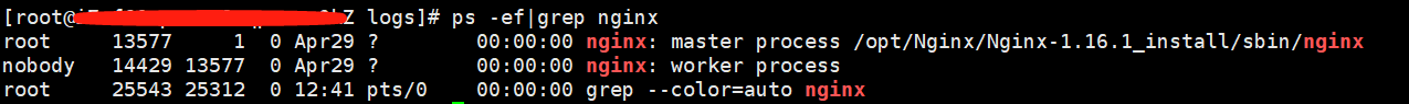 Nginx查看进程号_ps -ef | grep nginx查询结果-CSDN博客