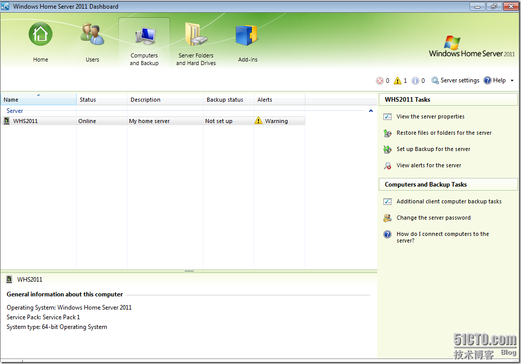 试用新版Windows Home Server 2011 (Vail)-CSDN博客