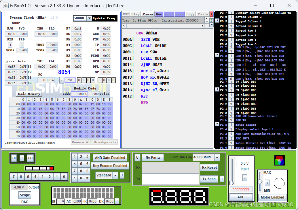 基于SDCC和Edsim51的代码仿真_simuide-CSDN博客