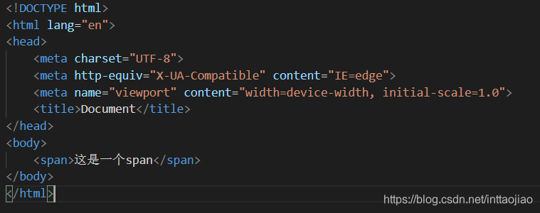 HTML＜span＞标签元素语法与用法_span语法-CSDN博客