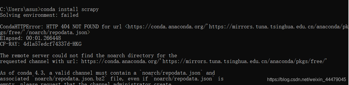 Anaconda An HTTP error occurred when trying to retrieve this URL.HTTP errors are often ...
