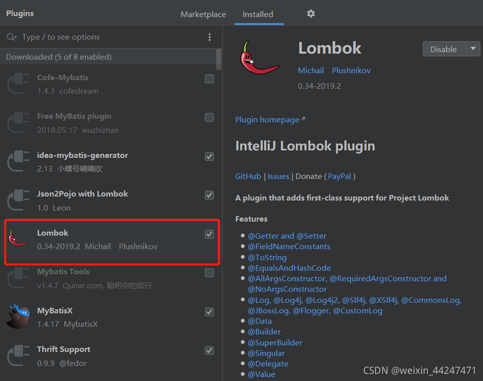 idea 2019.2版本lombok失效问题解决_lombok版本对应 intellij 0.34-2019.2-CSDN博客