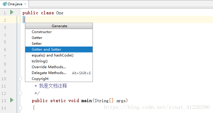 IDEA自动生成Getter、Setter、toString等的方法_idea自动生成getter和setter方法-CSDN博客
