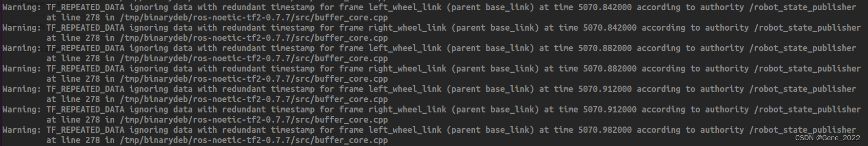TF_REPEATED_DATA ignoring data with redundant timestamp for frame_tf repeated date-CSDN博客