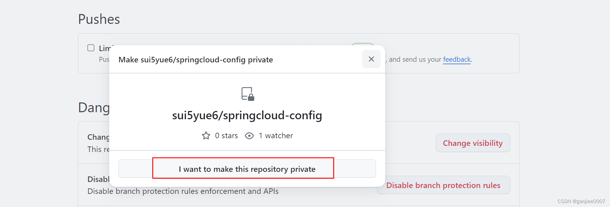 【github】github设置项目为私有_github设置private-CSDN博客
