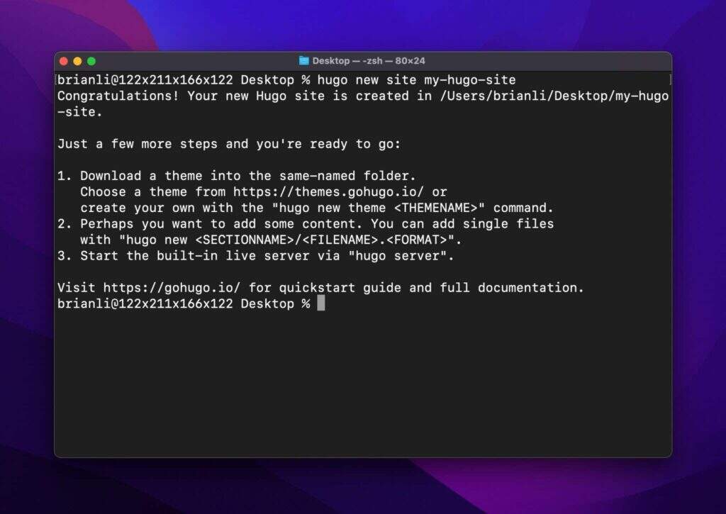 实例讲解如何使用Hugo框架搭建静态网站_hugo静态网站生成器-CSDN博客