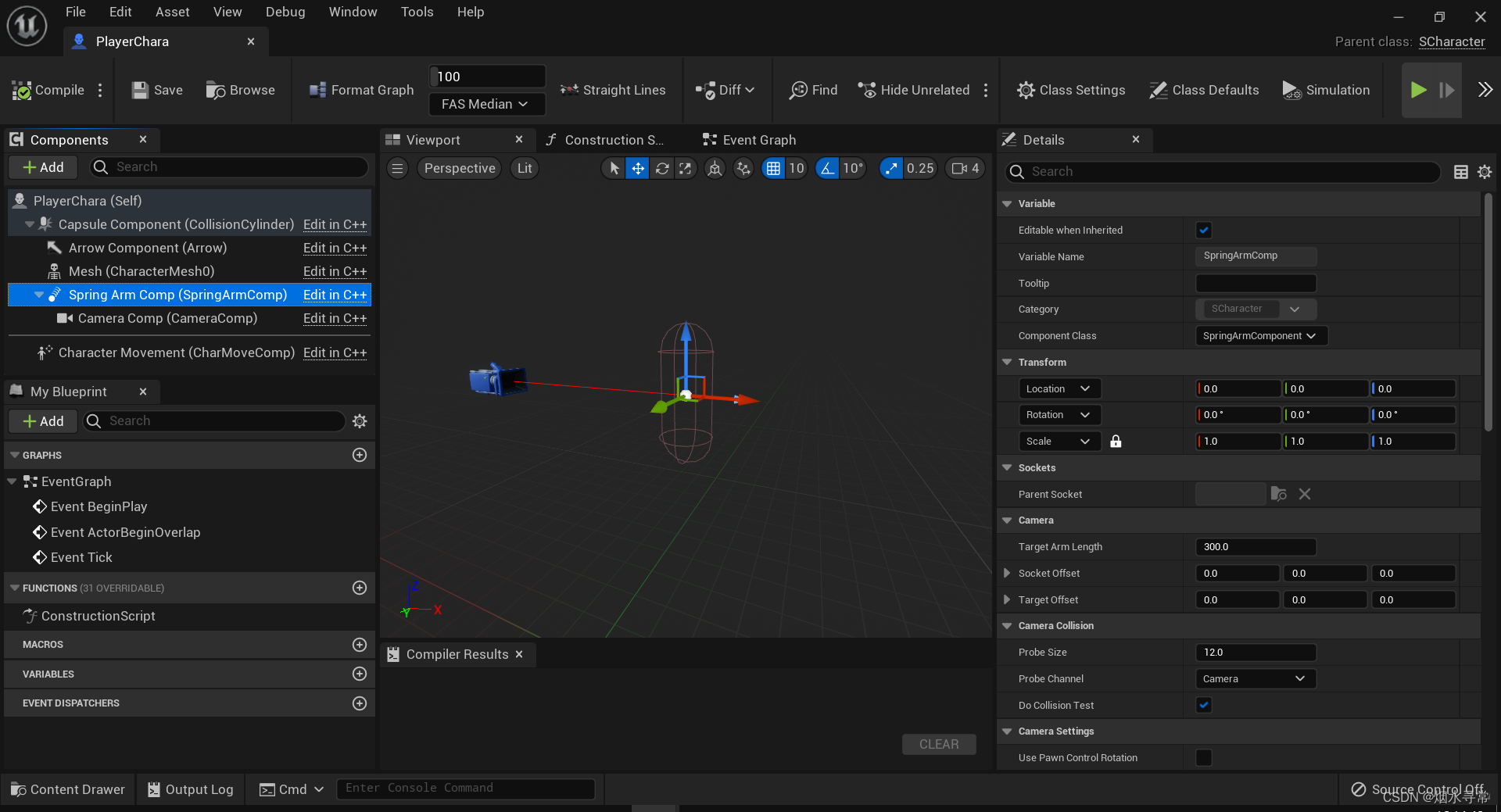 Unreal Engine Rider 学习笔记一 创建角色与转向 11月4日_unreal engine 将人物转至行进方向-CSDN博客