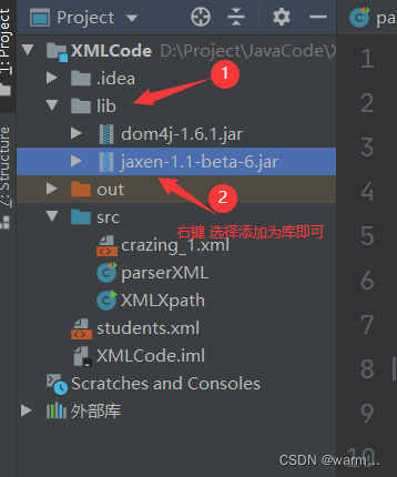 Java学习之Xpath报错 Exception in thread “main“ java.lang.NoClassDefFoundError: org/jaxen/Namespa ...
