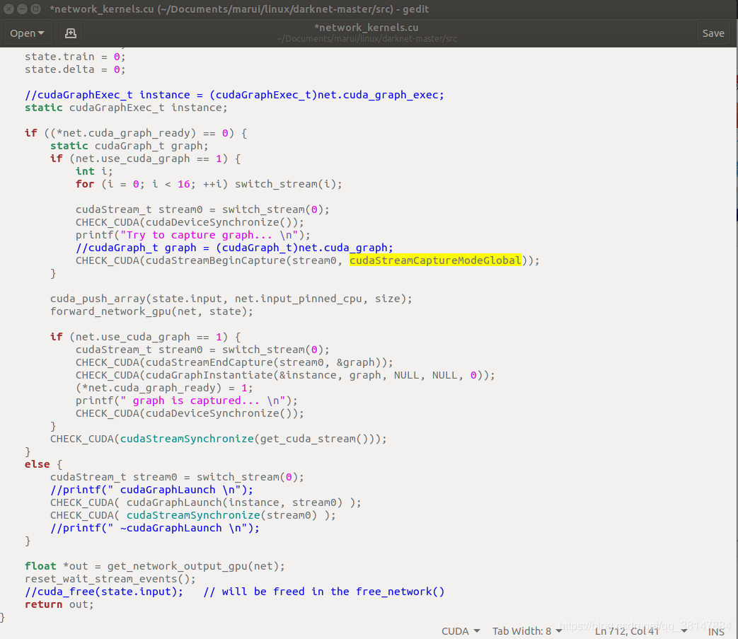 YOLOv4 Makefile:186:recipe for target ‘obj/network_kernels.o‘ failed_recipe for target 'post ...