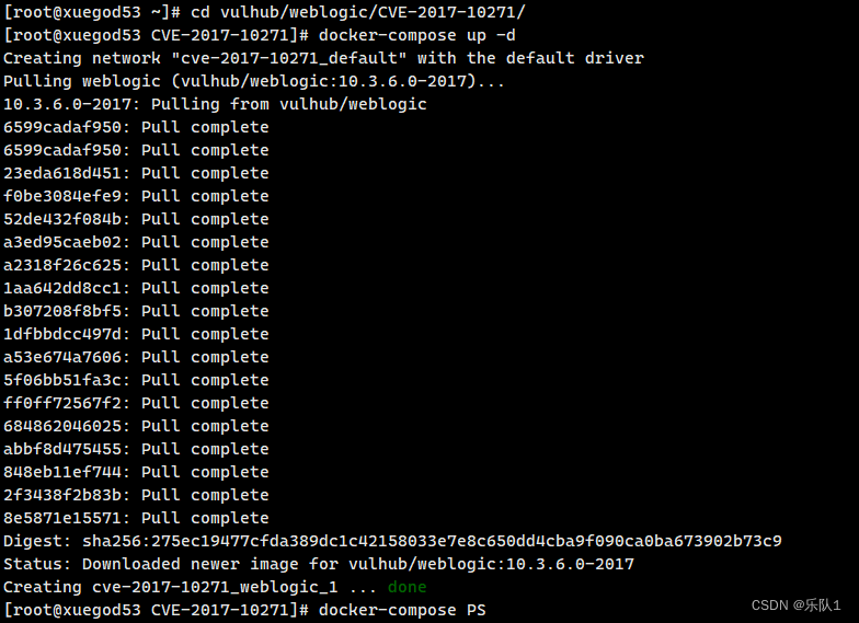 Weblogic ＜ 10.3.6 ‘wls-wsat‘ XMLDecoder 反序列化漏洞（CVE-2017-10271）_weblogic 10.3.6.0 漏洞-CSDN博客