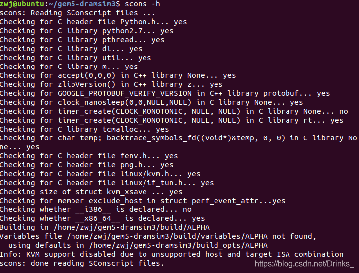 【全网最全】Gem5 配置 DRAMSim2 DRAMSim3-CSDN博客