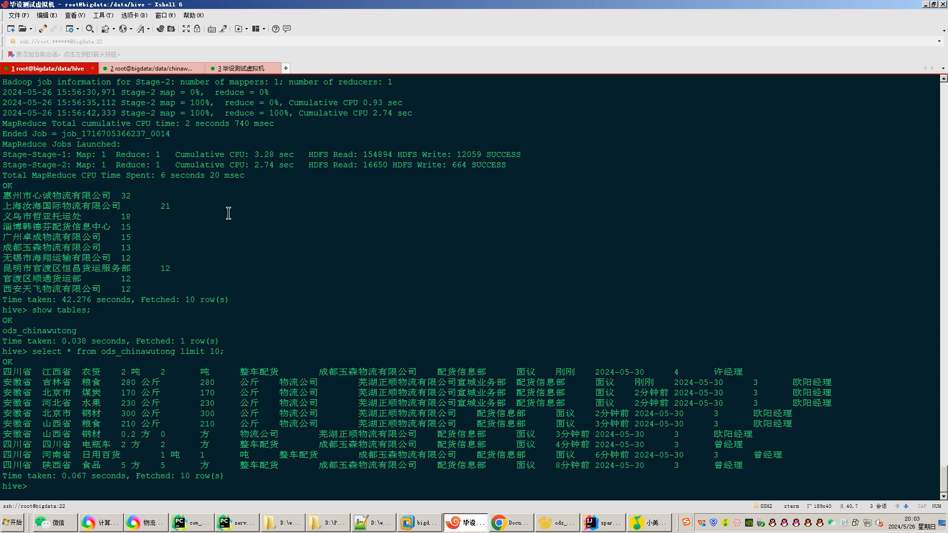 计算机毕业设计hadoopsparkhive物流大数据分析平台 物流预测系统 物流信息爬虫 物流大数据 机器学习 深度学习 知识图谱 大数据doop在用hive做分析用spark支持