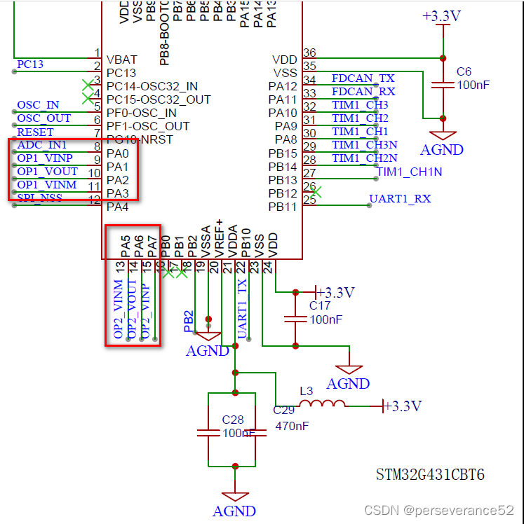 HAL STM32G4内部运放的使用_stm32 运放-CSDN博客
