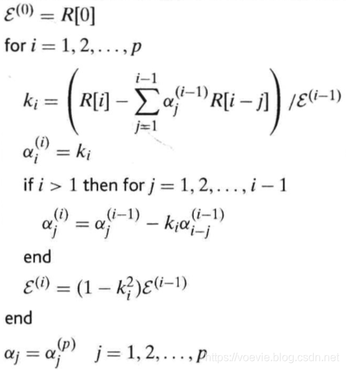 线性预测之Levinson-Durbin算法_levinson-durbin algorithm-CSDN博客