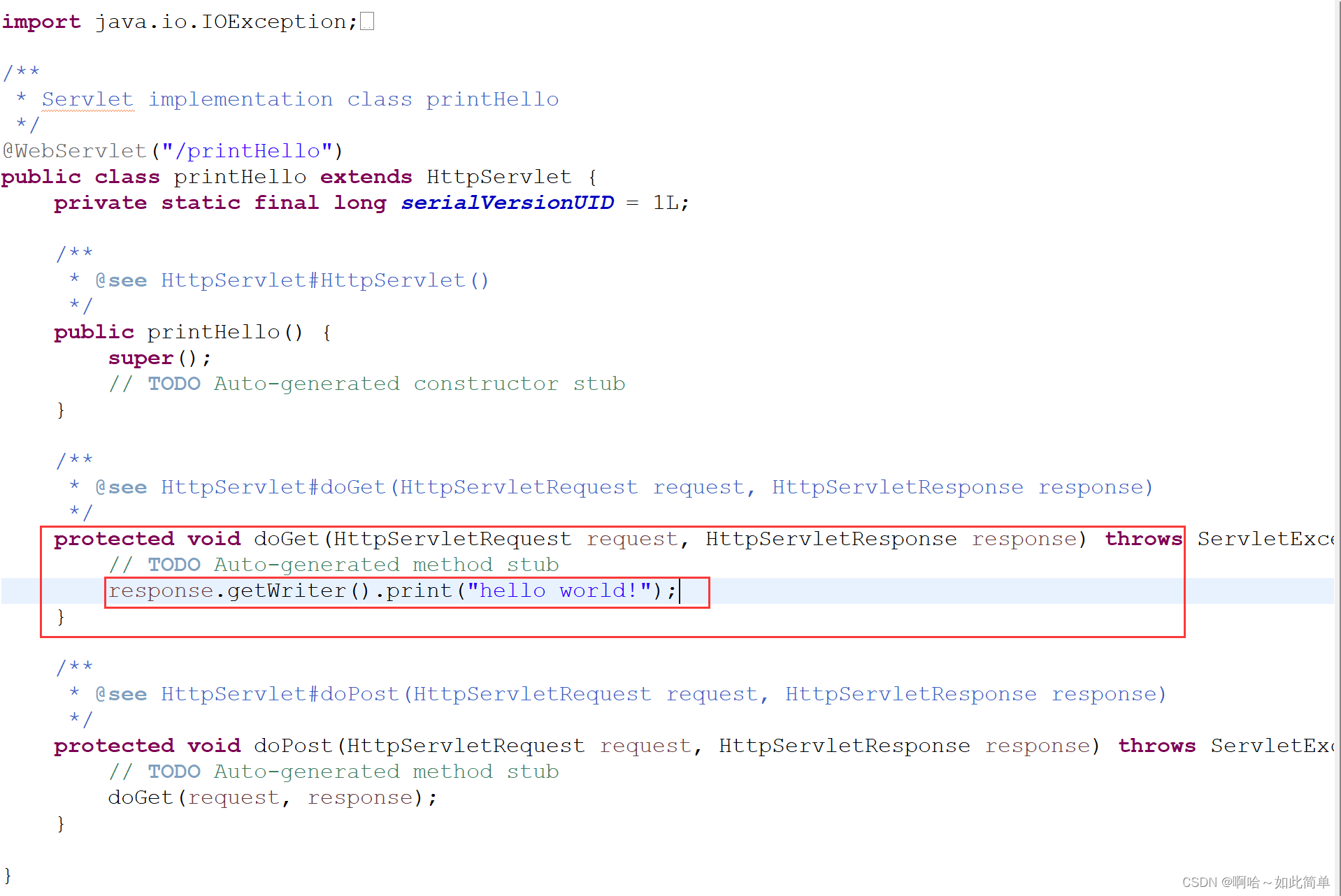 基于SSM框架的JavaWeb程序设计之初识Servlet_servlet属于ssm框架吗-CSDN博客