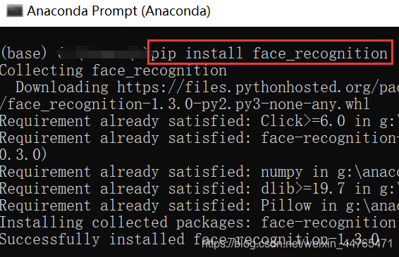 Anaconda3安装face_recognition_anaconda3 python3.7安装face-recognition-CSDN博客
