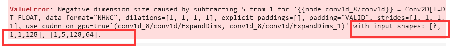 keras报错：ValueError: Negative dimension size caused by subtracting 5 from 1-CSDN博客
