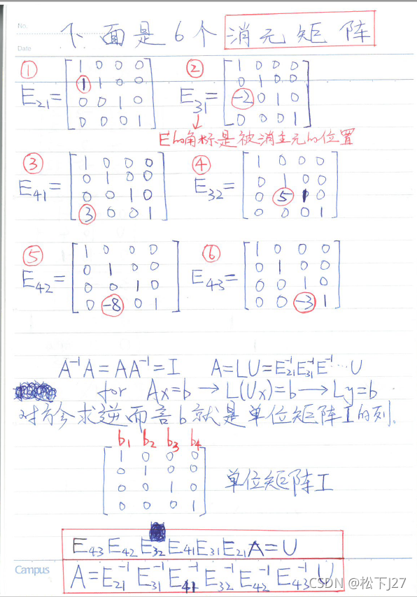 线性代数 --- LU分解 - 风格A（个人笔记扫描版）_线代lu-CSDN博客