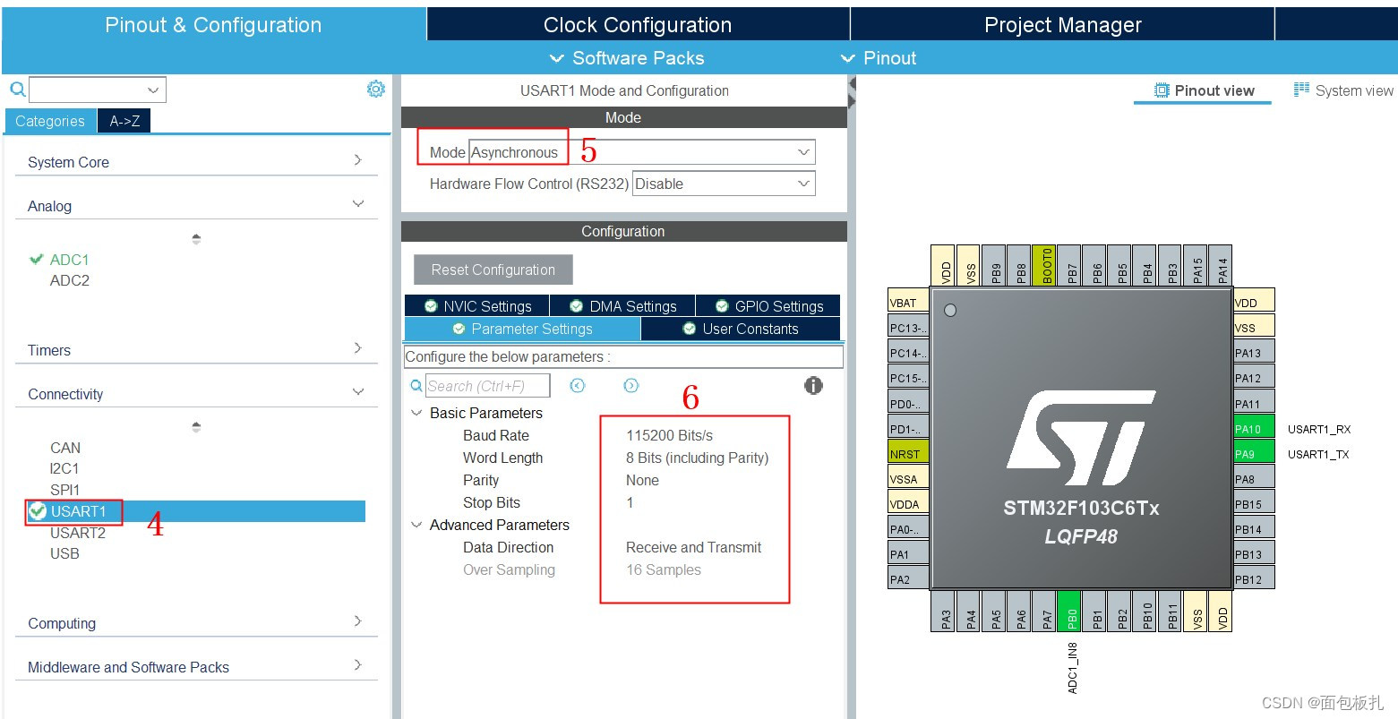 【STM32+HAL+Proteus】系列学习教程---ADC（查询、中断、DMA模式下的电压采集）_hal库ad proteus-CSDN博客