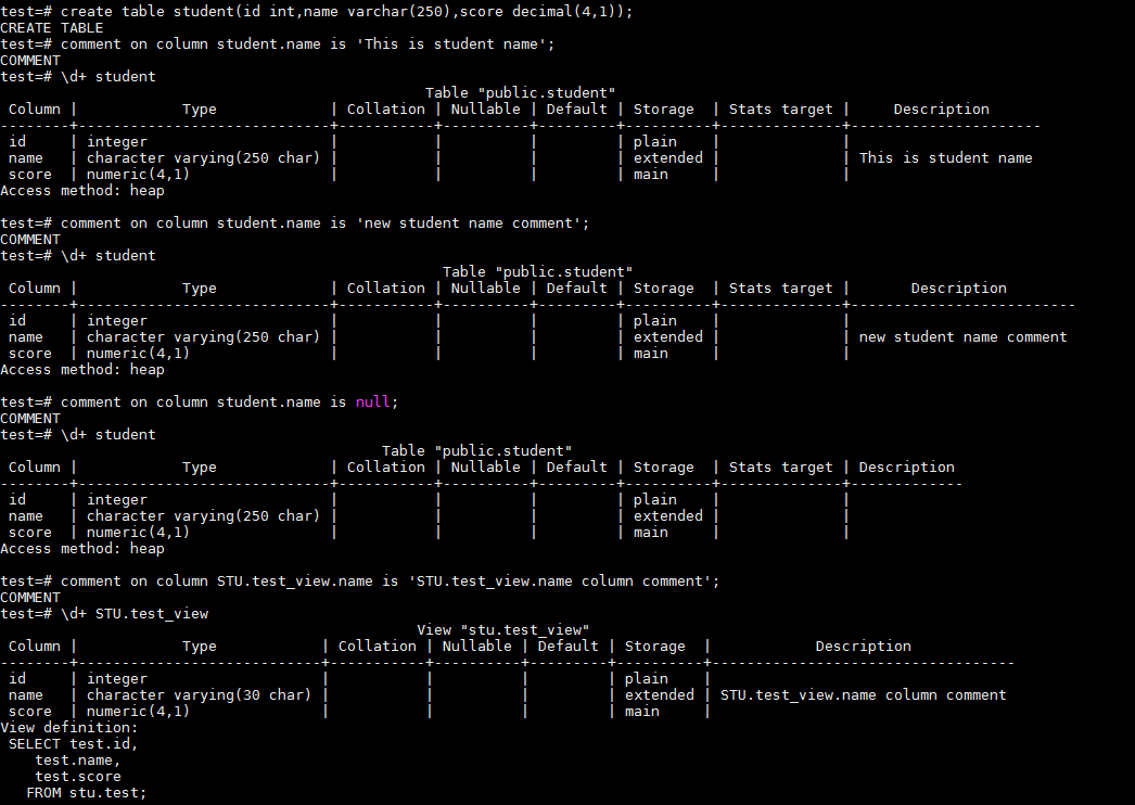 人大金仓数据库KingbaseES comment on语句的使用_comment on table-CSDN博客
