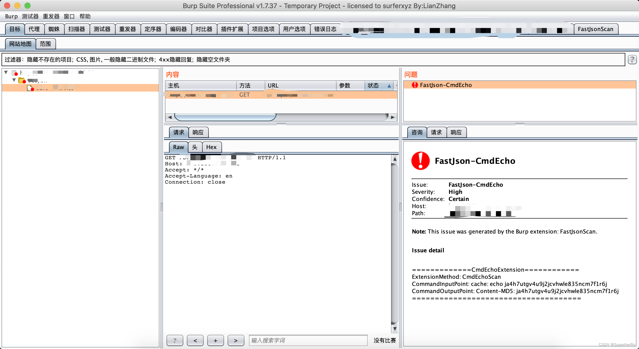 一款基于BurpSuite的被动式FastJson检测插件-BurpFastJsonScan(一)_burp插件fastjson和fastjsonlist-CSDN博客