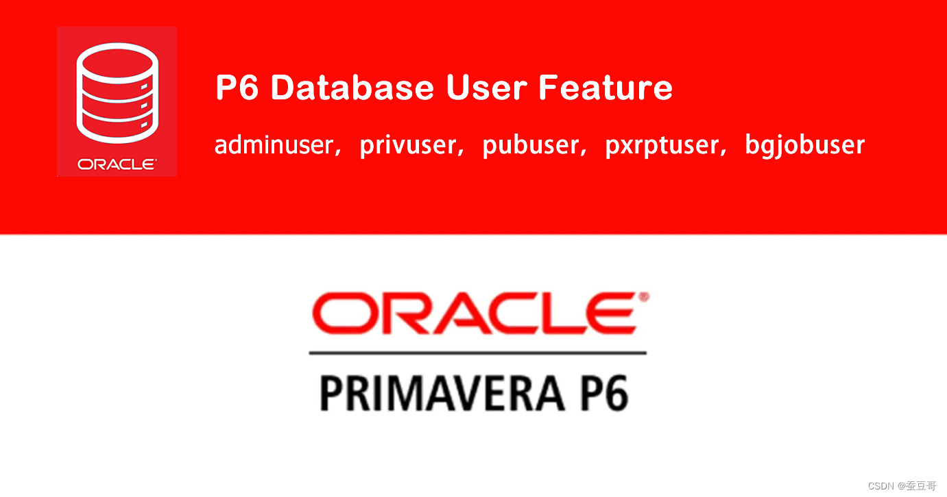 关于Oracle Primavera P6的各数据库帐号用途-CSDN博客