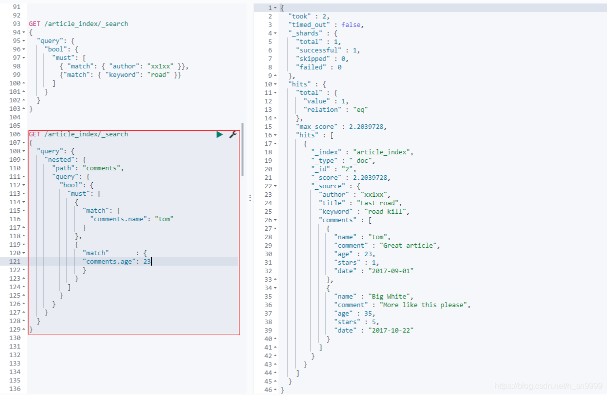 Elasticsearch 7 嵌套mapping创建及插入查询操作, 含JAVA操作_es嵌套mapping-CSDN博客