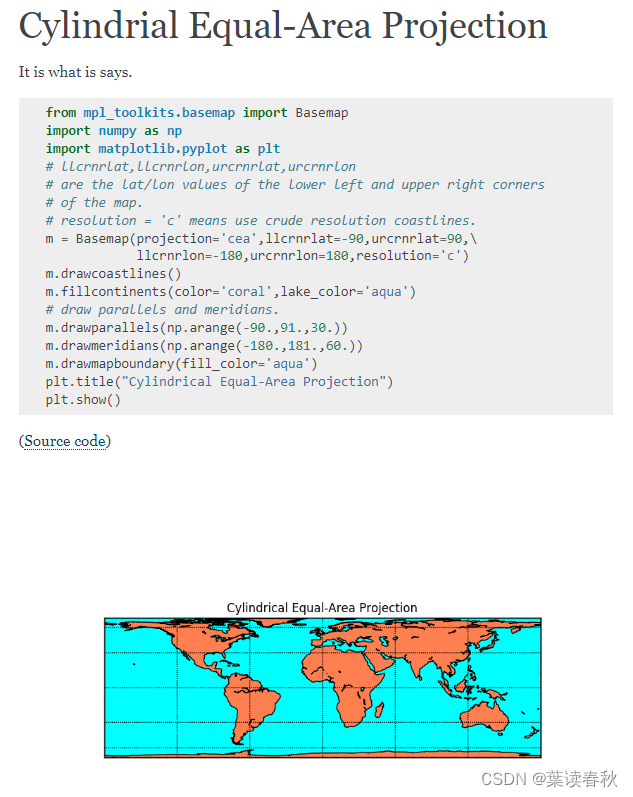 matplotlib的basemap的地图投影类型（经纬度）_matplotlib basemap 点矢量要素-CSDN博客