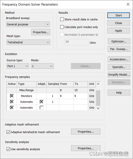如何使用CST软件敏感度分析 sensitivity analysis --- 天线F-ROM求解器_cst敏感度分析-CSDN博客