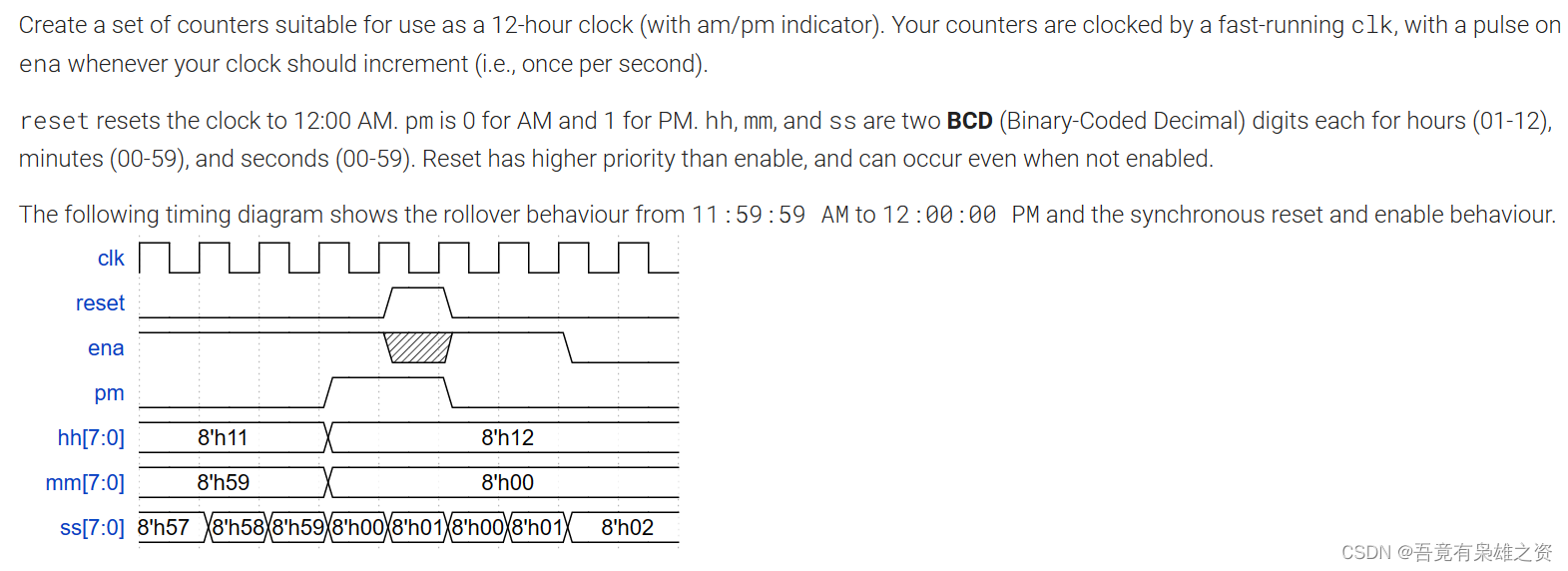 HDLBits Count clock-CSDN博客