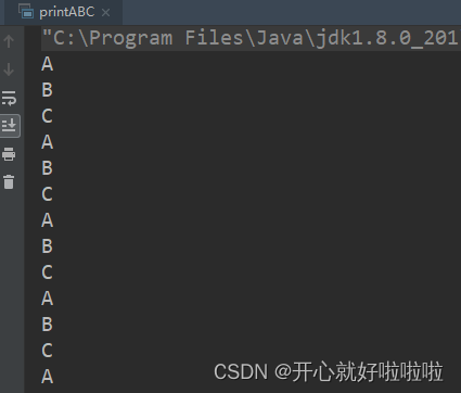 Java中三种方式实现多线程交替打印ABC_java交替打印abc-CSDN博客