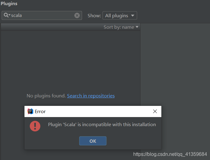 Intellij IDEA 安装Scala 遇到 'Plugin 'Scala' is incompatible with this installation' 解决_plugin ...