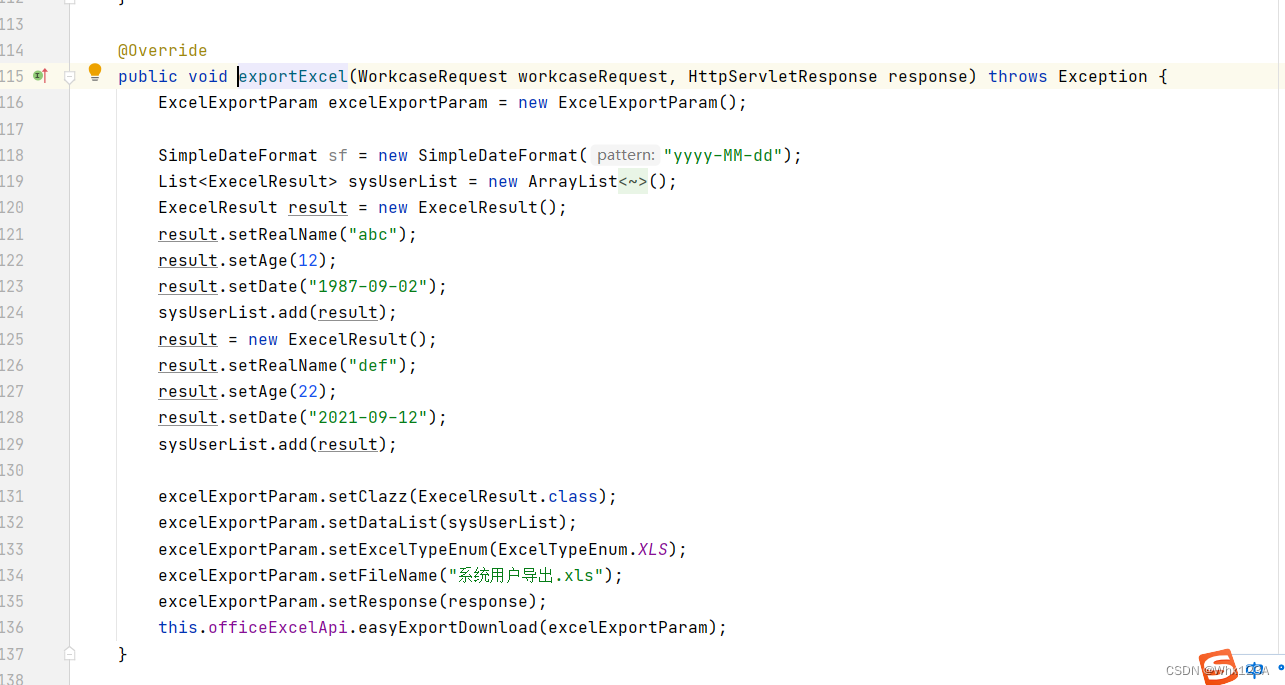 JAVA实现Excel导出功能-CSDN博客