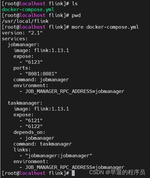 docker部署flink-CSDN博客