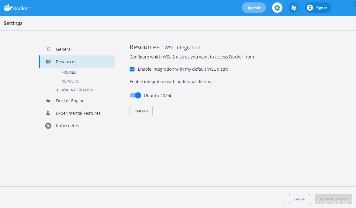 WSL DETECTED: We recommend using Docker Desktop for Windows_enable integration with additional ...