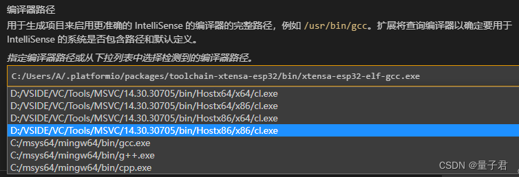 【ESP32填坑日记】问题篇⑧ VScode中提示无法使用compilerPath解析配置：“C:/xxx/xtensa-esp32-elf-gcc.exe“_无法使用 ...