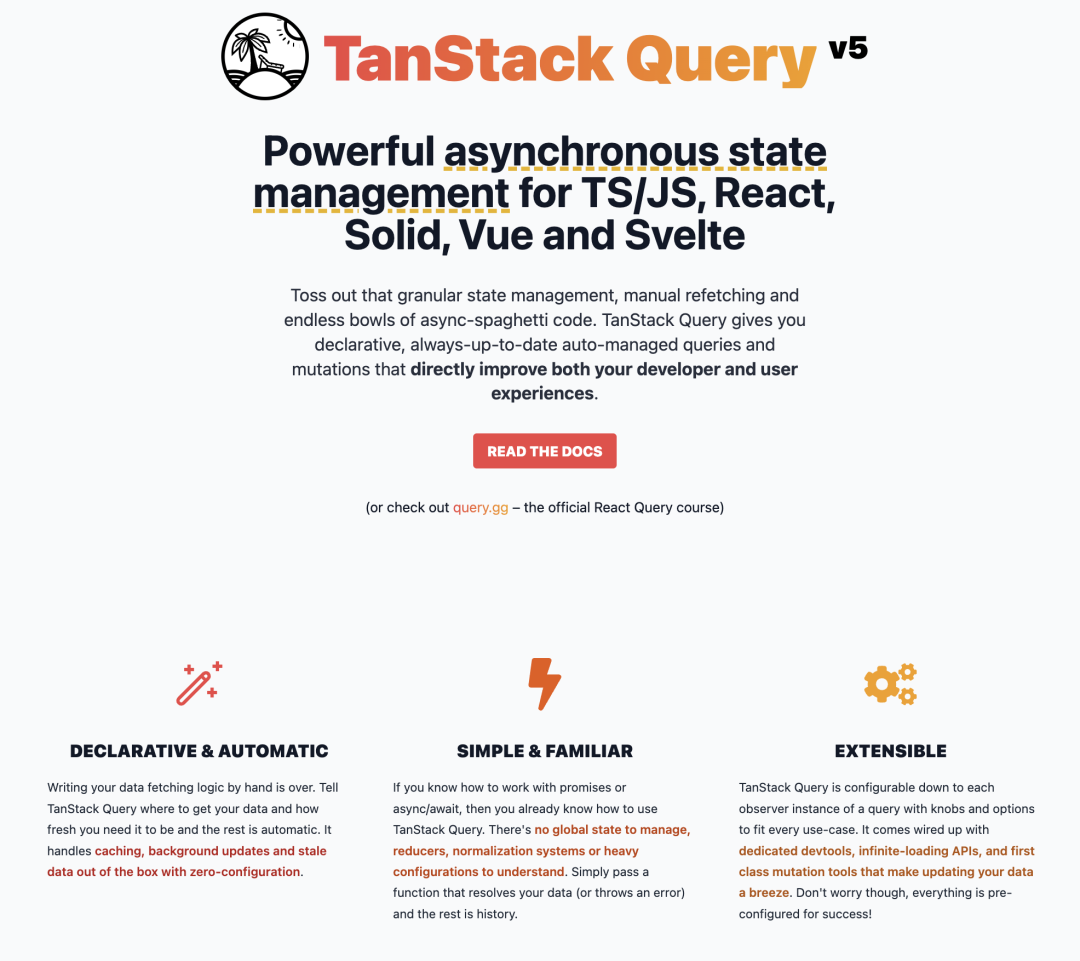 这个高质量前端工具集有点意思~ 78k Star！_tanstack query-CSDN博客