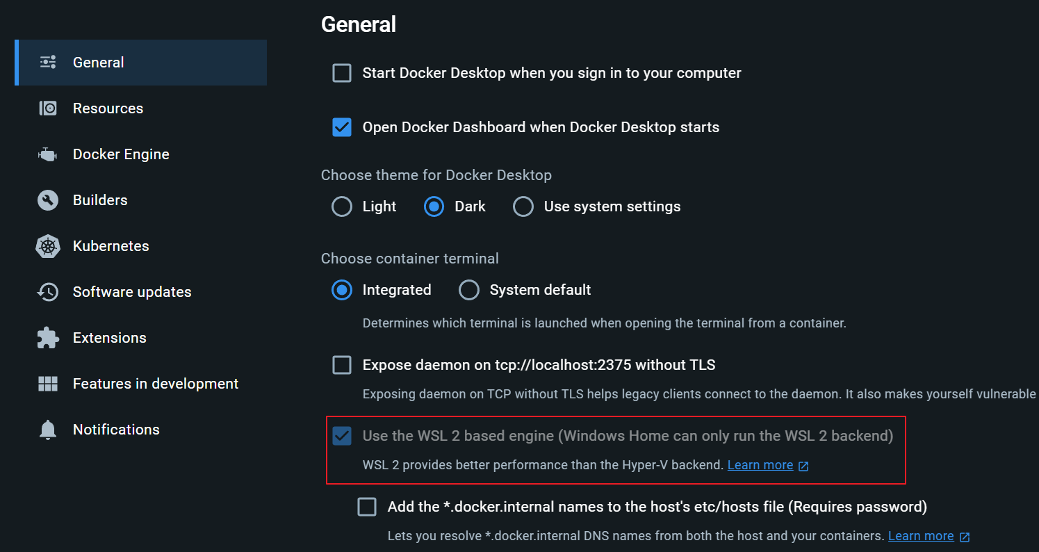 【Docker】WSL 2 上的 Docker 搭建和入门_wsl2 docker-CSDN博客