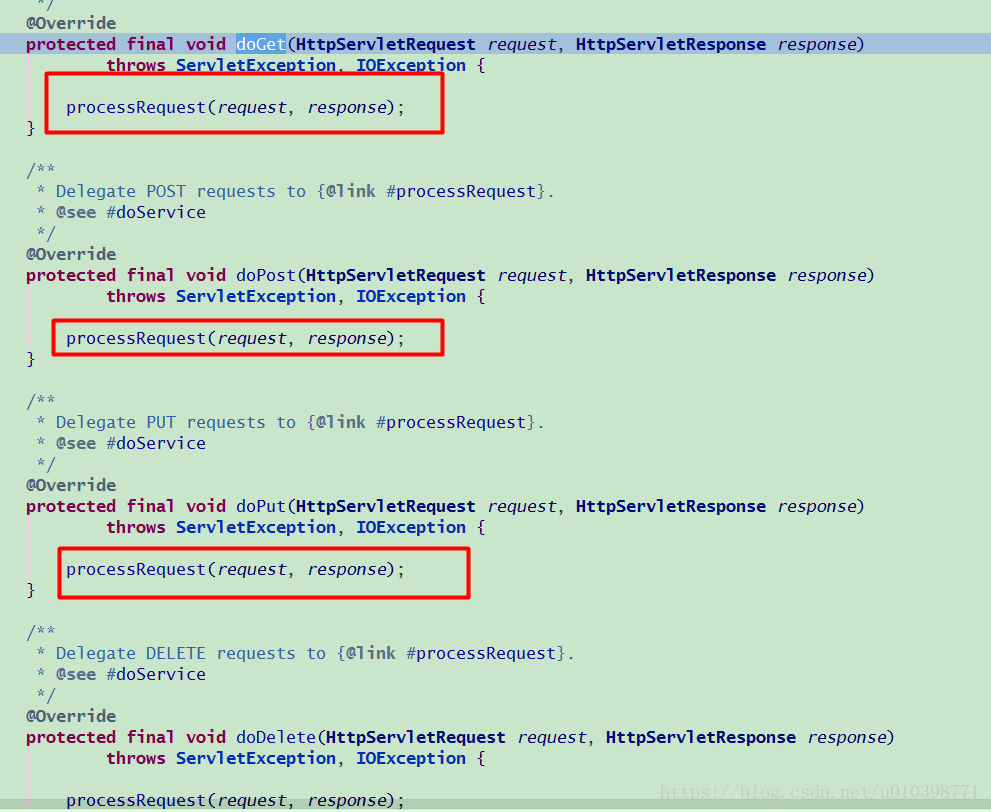 Servlet 中service() doGet() doPost()方法关系_servlet service doget dopost-CSDN博客