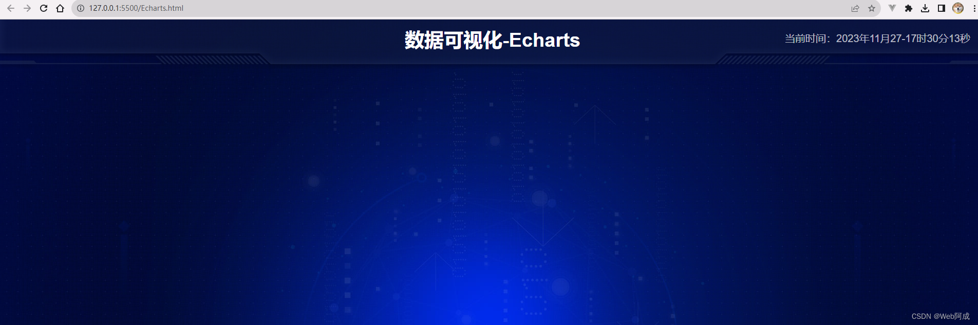 Echarts大屏可视化_01 初始化项目+基本布局_大屏可视化echarts-CSDN博客