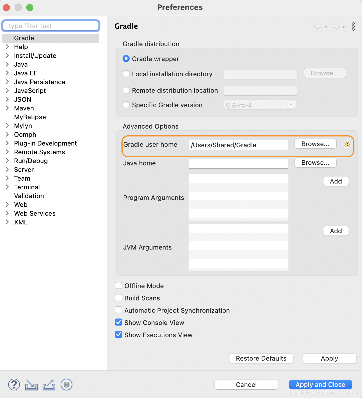 Eclipse配置Gradle_project and external dependencies-CSDN博客