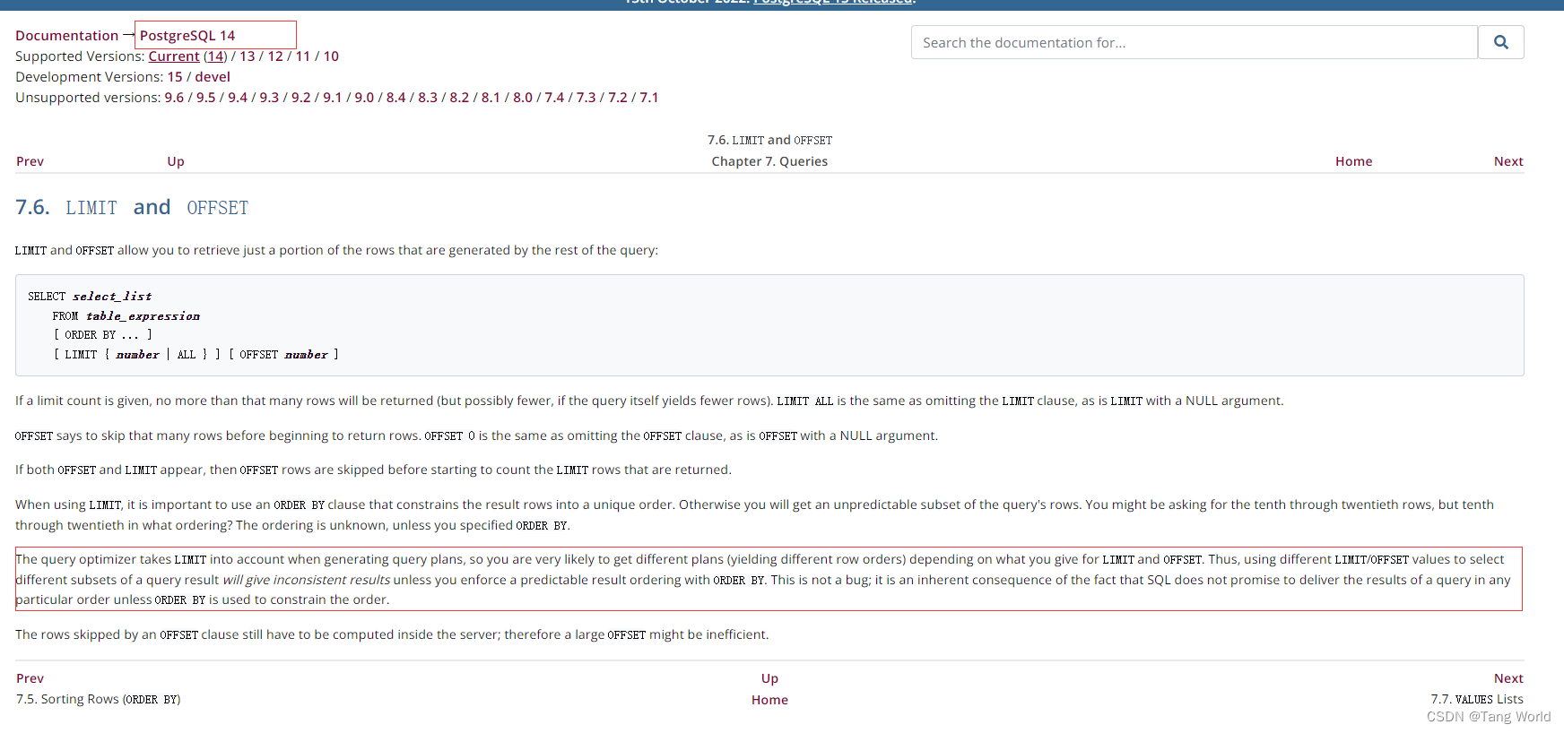 数据库orderby添加limit关键字前后，结果不稳定现象_sql order 外面套了limit 排序乱了-CSDN博客