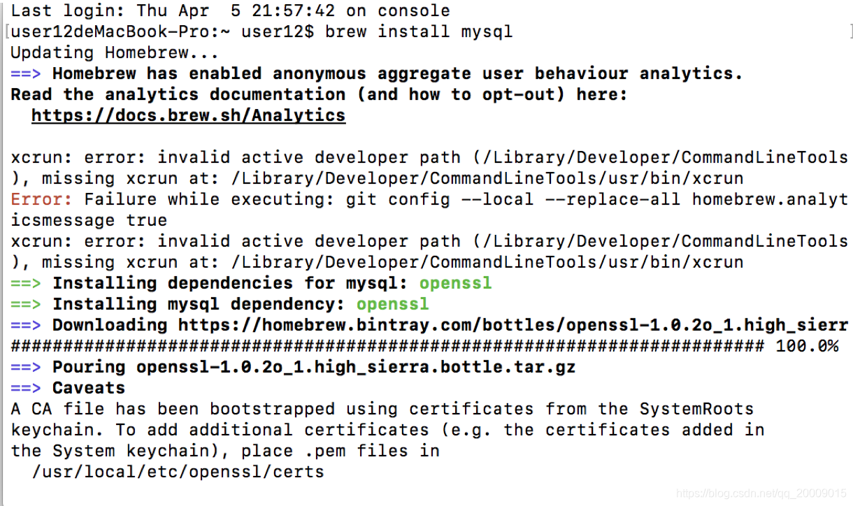 Mac上使用Homebrew安装MySQL教程-CSDN博客