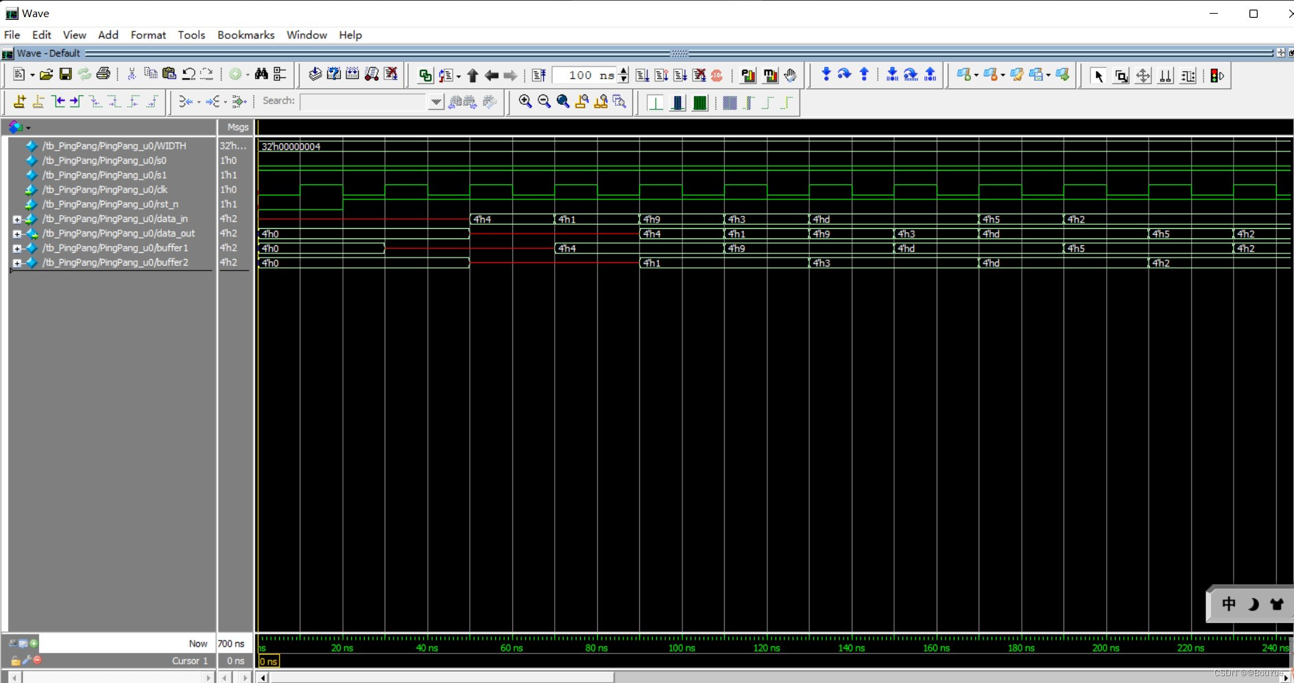 手把手 Veriolg HDL的 4位单信号的乒乓Buffer操作_verilog乒乓buffer-CSDN博客