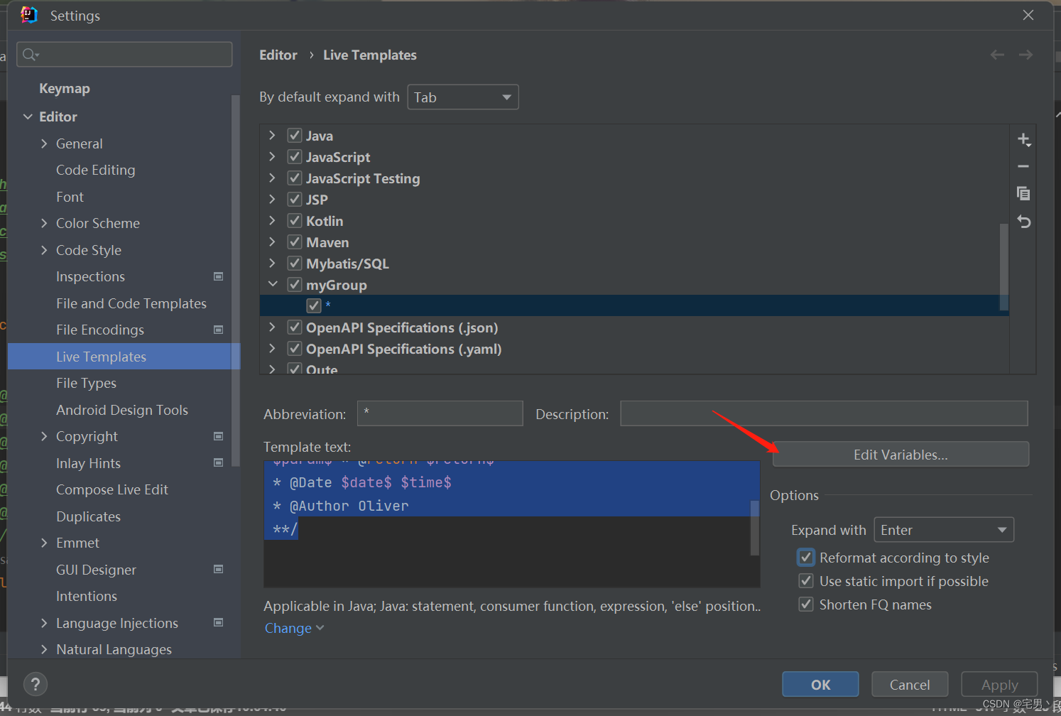 idea方法类注释模板及Wrong tag ‘Description‘解决方法_wrong tag 'description-CSDN博客