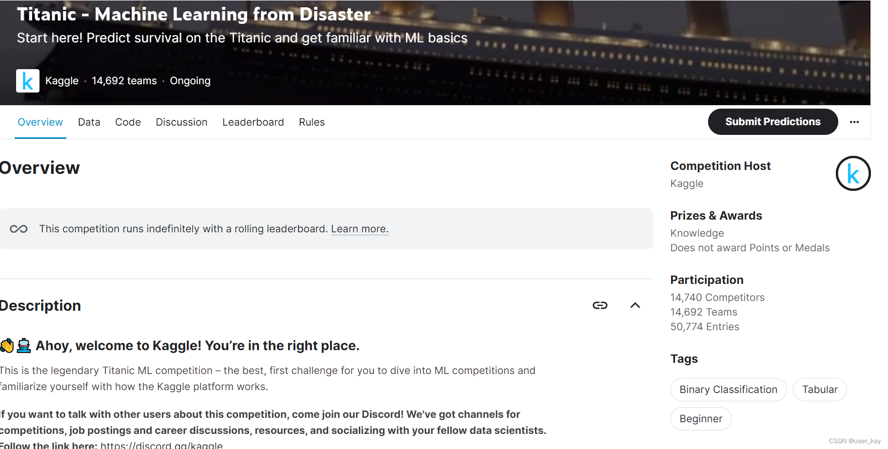 Kaggle项目实战：Titanic Project_kaggle线性代数实战项目-CSDN博客